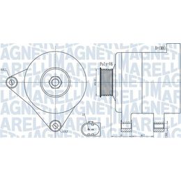 MAGNETI MARELLI Generator 063732000010 f&uuml;r Ford Volvo