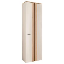 Xora Garderobenschrank, Eiche, Kaschmir, Kunststoff, 2 F&auml;cher, 60x197x38 cm, Beim&ouml;bel erh&auml;ltlich, Garderobe, Garderobenschr&auml;nke, Garderobenschr&auml;nke