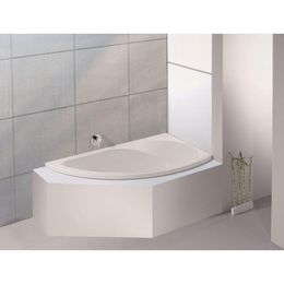 TECE Hoesch Spectra Eck Badewanne 3660.010 170x100cm, rechte Ausf&uuml;hrung, wei&szlig;, Einbauversion