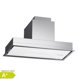 Klarstein High Line Eco 77 Deckenhaube 77 cm 436 m&sup3;/h Stufen Fernbedienung Ambientelicht Wei&szlig;