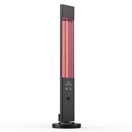 Blumfeldt Heat Guru Plus 3000 In & Out Heizstrahler 3000W 3 Stufen Fernbedienung Schwarz 3000 Watt