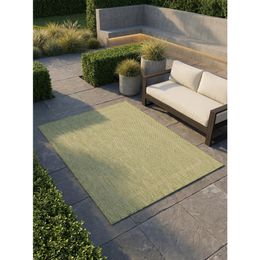 KADIMA DESIGN Teppich Outdoor ALSTER in Gr&uuml;n, einfarbig, 200 x 290 cm