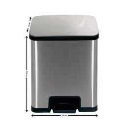 Tretabfalleimer "POWERSTEP" 38L - INOX