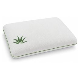 hERZtal Aloe Vera Kissen Memory-Schaum 80x40x15 cm