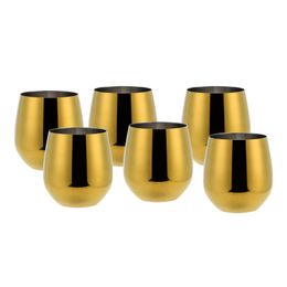 Echtwerk Wein-/Wasserkelch Set 6tlg - gold