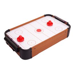Mini Air Hockey MCW-J10, Tischspiel Lufthockey inklusive Zubeh&ouml;r, Holz 56x30x10cm