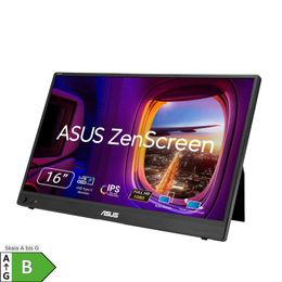 ASUS Portabler Monitor ZenScreen MB16AHVE, Schwarz, 15,6 Zoll, Full HD, 60 Hz, 5 ms (90LM0385-B01N71, IPS, 1x Mini HDMI, 2x USB-C, neigbar)