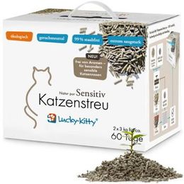 Lucky-Kitty Katzenstreu "Natur pur" Sensitiv 4x6 kg