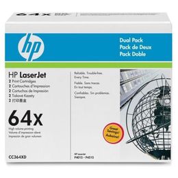 HP 64X Toner Doppelpack CC364XD black - reduziert