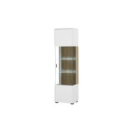 Vitrine Hortuna &brvbar; wei&szlig; &brvbar; Ma&szlig;e (cm): B: 48 H: 180 T: 38.0 &raquo; H&ouml;ffner