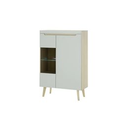 H&ouml;ffner Vitrine Malaren &brvbar; gr&uuml;n &brvbar; Ma&szlig;e (cm): B: 90 H: 134 T: 40.0 &raquo; H&ouml;ffner