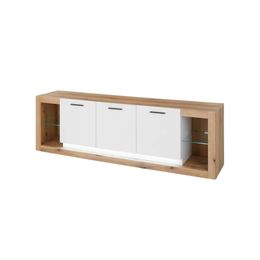 Lowboard Busso &brvbar; braun &brvbar; Ma&szlig;e (cm): B: 198 H: 49 &raquo; H&ouml;ffner