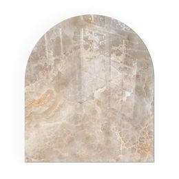 Tulup Glasplatte, Beige, Glas, Rechteckig, 80x70x0.4 cm, Kleinm&ouml;bel, Kamine & Zubeh&ouml;r, Kamin&ouml;fen