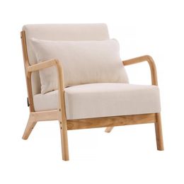 Habitat Garten Sessel, Beige, Textil, 81x77x65 cm, Wohnzimmer, Sessel, Polstersessel