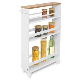 BOMOE Nischenwagen, Eiche, Metall, 15x79x50 cm, Esszimmer, Servierwagen