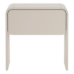 Selsey Nachttisch, Taupe, Holzwerkstoff, 1 Schubladen, Rechteckig, 50x51.5x35 cm, Made in Europe, Schlafzimmer, Nachttische