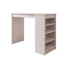 Mirjan24 Bartisch, Kaschmir, Holzwerkstoff, 3 F&auml;cher, 115x102x50 cm, Esszimmer, Barm&ouml;bel, Bartische