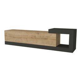 [en.casa] Tv-Element, Eiche, Holzwerkstoff, 150x38.5x29.5 cm, Wohnzimmer, Wohnw&auml;nde, Lowboards, Lowboards stehend
