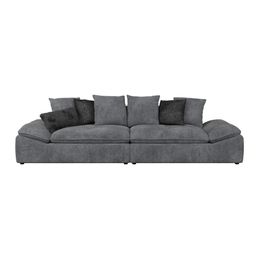 Mid.you Bigsofa, Anthrazit, Textil, 4-Sitzer, F&uuml;llung: Schaumstoffflocken,Schaumstoffflocken,Schaumstoffflocken,Silikon, 310x76-90x124 cm, Typenauswahl, Stoffauswahl, Liegefunktion, R&uuml;cken echt, Armteil links, rechts, Wohnzimmer, Sofas & Couches, Sofas, Bigsofas