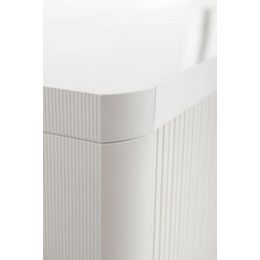 PAPERFLOW Rolladenschrank, B 1100 x T 415 x H 2040 mm, abschlie&szlig;bar, ohne Fachb&ouml;den, High Impact Polystyrol, wei&szlig;/schwarz