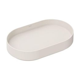 Hansgrohe Xuniva Evo U Aufsatzwaschtisch 60325780 650x400mm, oval, ohne Hahnloch/&Uuml;berlauf, Sandbeige matt