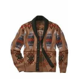 Gallia Herren Strickjacke Clady Braun 90 % Wolle (Merino), 10 % Polyamid