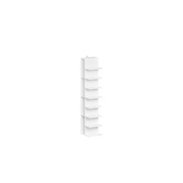 sobuy B&uuml;cherregal, Stapelregal mit 10 F&auml;chern Wei&szlig; 30x32,5x146,8cm Minimalistisch