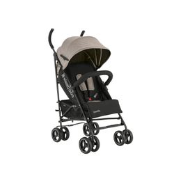 Kikkaboo Kinderwagen K&auml;fer, Stahlrahmen, Korb, abnehmbare Vorderr&auml;der, Fu&szlig;st&uuml;tze braun