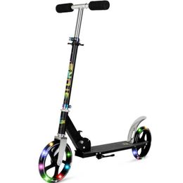 City-Scooter Lux Foldable Commuter LED, schwarz