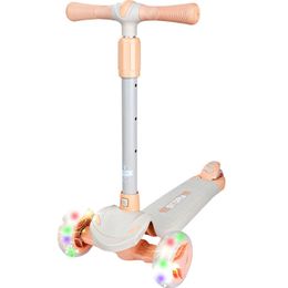 3-Rad-Kinderroller Mini Friends LED deluxe GLOW, peach