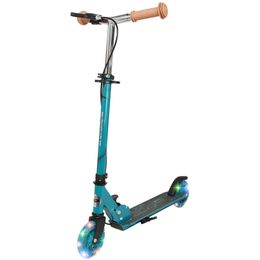 Kinder-Scooter Play LED, moosgr&uuml;n