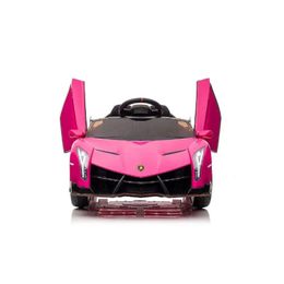 ES-Toys Kinder Elektroauto Lamborghini Veneno 615B EVA-Reifen Fernbedienung pink