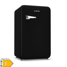 Klarstein Audrey Evo Mini K&uuml;hlschrank 90L Retro-Design leise kompakt 3 Farben Schwarz 90 Liter