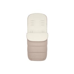Kikkaboo Fu&szlig;sack Classic f&uuml;r Kinderwagen Fleece Rei&szlig;verschluss wasserabweisend hellbraun