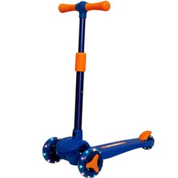 3-Rad-Kinderroller Mini Friends LED deluxe, blau