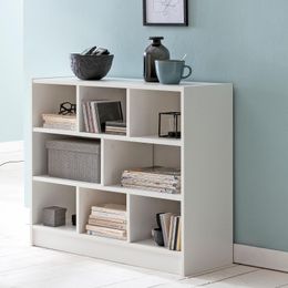 FineBuy B&uuml;cherregal SV51829 Holzregal Standregal Holz Regal Flurregal modern