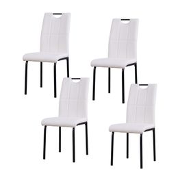HTI-Living Stuhl Denton PU Wei&szlig;