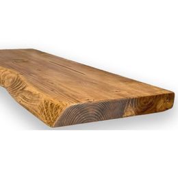 Moon Tree Wandregal, Dunkelbraun, Holz, 90x3.8x30 cm, Wohnzimmer, Regale, Wandboards