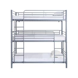 Habitat Garten Etagenbett, Grau, Metall, 190x90 cm, Kinderzimmer & Jugendzimmer, Kinderm&ouml;bel, Kinderbetten, Etagenbetten