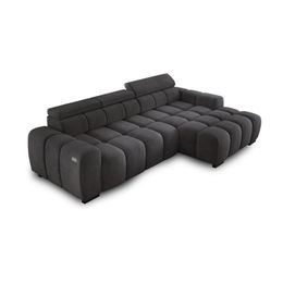 DomoHome Ecksofa, Anthrazit, Textil, Rechteckig, 285x168 cm, Wohnzimmer, Sofas & Couches, Wohnlandschaften, Ecksofas