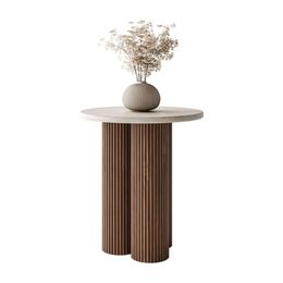 Lookway Couchtisch, Nussbaum, Holzwerkstoff, 50x56x50 cm, Wohnzimmer, Wohnzimmertische, Couchtische