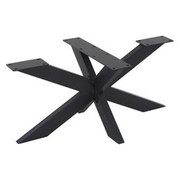 ML-Design Tischgestell, Schwarz, Metall, 98x43x58 cm, Esszimmer, Tische, Esstische, Tischsysteme