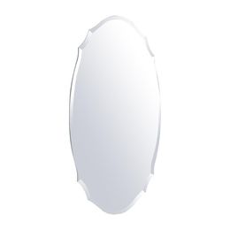 Livingandhome Wandspiegel, Silber, Glas, 40x1x60 cm, Badezimmer, Badezimmerspiegel, Badspiegel
