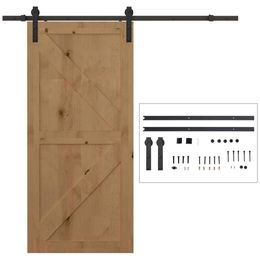 HOMCOM Schiebet&uuml;rsystem, Schwarz, Metall, 4x0.6x200 cm, Schlafzimmer, Kleiderschr&auml;nke, Schrankzubeh&ouml;r