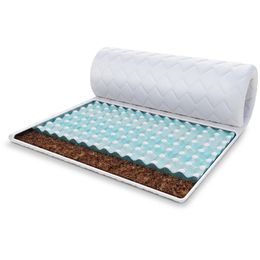 FDM Topper, Wei&szlig;, Textil, H4, F&uuml;llung: Kaltschaum, Rechteckig, 180x200 cm, Oeko-Tex&reg; Standard 100, atmungsaktiv, Schlafzimmer, Matratzen Shop, Matratzenzubeh&ouml;r, Topper