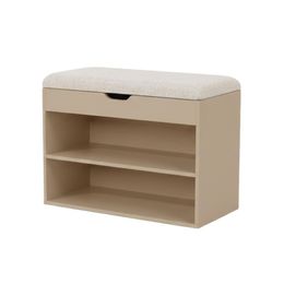 Boximo Schuhregal, Hellgrau, Holzwerkstoff, 30x47x60 cm, Garderobe, Schuhaufbewahrung, Schuhregale