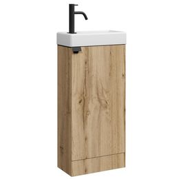 Badplaats G&auml;ste-Wc-M&ouml;belset, Eiche, Holz, Rechteckig, 40x88x22 cm, Badezimmer, Badezimmerschr&auml;nke, Waschtischkombinationen
