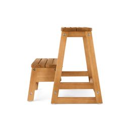 Tchibo - Massivholz-Klapptritt - 47x50,5x49cm - braun -