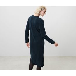 Tchibo - Geripptes Strickkleid - Damen - Gr. M - dunkelblau