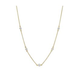 Tchibo - 585 Gold Collier - wei&szlig;